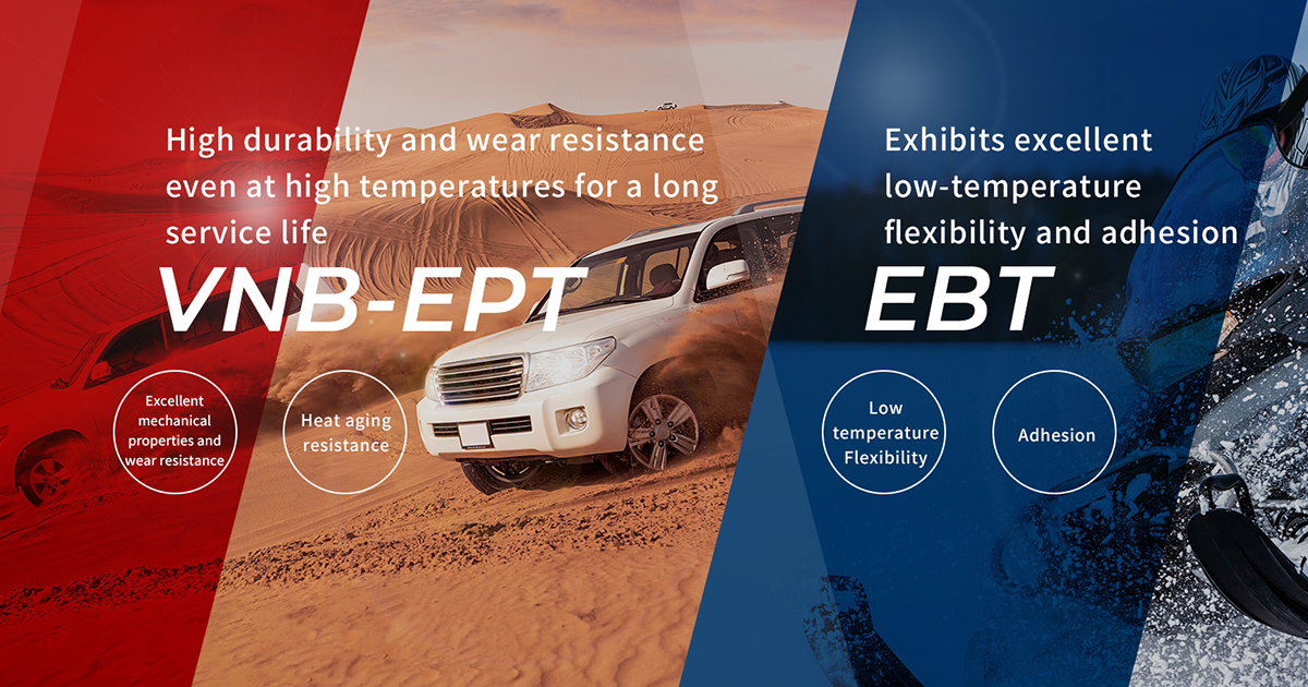 State-of-the-art synthetic rubber resistant to high and low ...